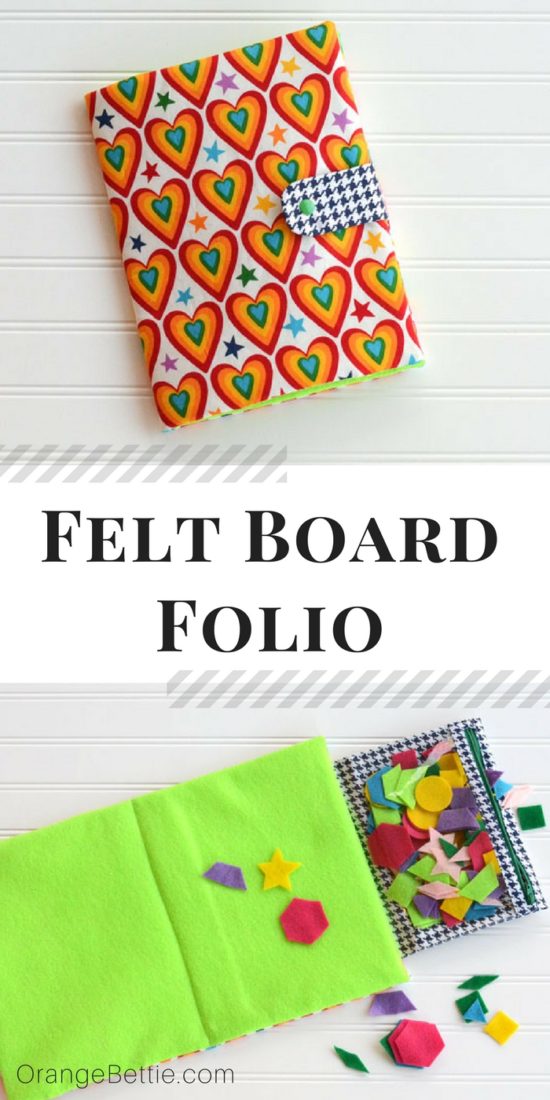 Felt Board Folio for Busy Bags and Quiet Play - Tutorial - Orange Bettie