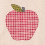 DIY Fall Apple Banner with Wood Hanger - Free Pattern - Orange Bettie
