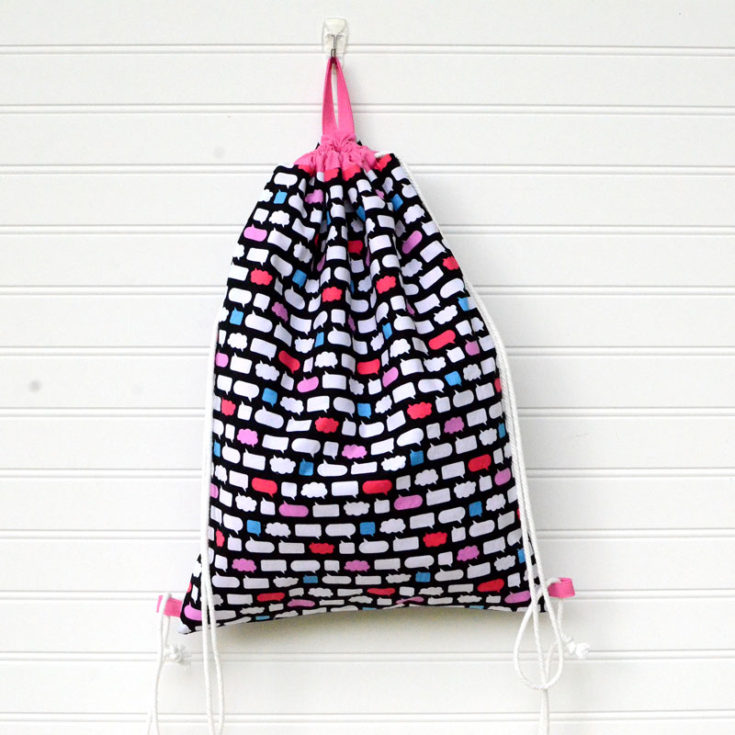 Easy DIY Drawstring Backpack Sewing Tutorial - Orange Bettie