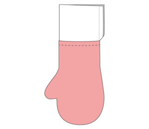 Mini Mitten Christmas Ornament - Free Sewing Pattern - Orange Bettie