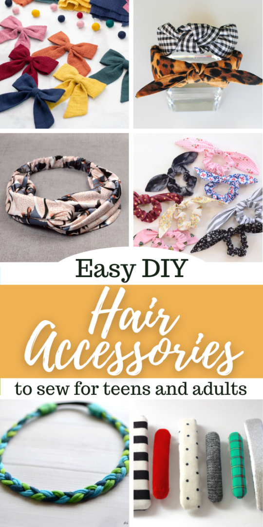 Easy DIY Hair Accessories to Sew for Teens and Adults - Orange Bettie